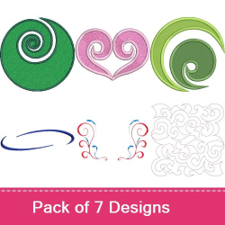 Decorations & Embellishments Embroidery design pack by Grand Slam ...