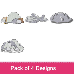 Rocks Embroidery design pack by Grand Slam Designs, Embroidery Packs on ...