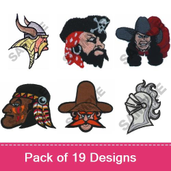School Mascots Embroidery design pack by Great Notions, Embroidery ...