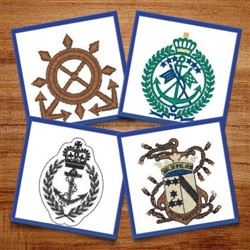 Nautical Crests Embroidery design pack by Heavenly Designs, Embroidery ...
