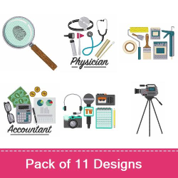 Tools Of Labor Embroidery design pack by Hopscotch, Embroidery Packs on ...