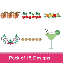 Fruits Of Labor Embroidery design pack by Hopscotch, Embroidery Packs ...