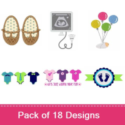 Were Expecting! Embroidery design pack by Hopscotch, Embroidery Packs ...