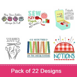 All Buttoned Up Embroidery design pack by Hopscotch, Embroidery Packs ...