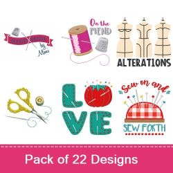 On The Mend Embroidery design pack by Hopscotch, Embroidery Packs on ...