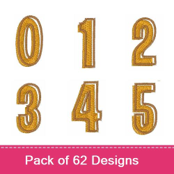 Seeing Double Font Embroidery design pack by Hopscotch, Embroidery ...