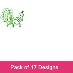Vegetables Embroidery design pack by Internet Stitch, Embroidery Packs ...