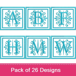 Apex Lake Monogram Pack Embroidery design pack by Kinship Kreations ...