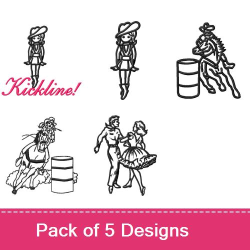 Country Western Outlines Embroidery design pack by MA Designs ...
