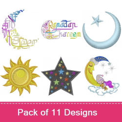 Celestial Scenes Embroidery design pack by Machine Embroidery Designs ...