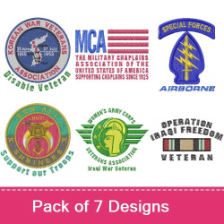 Military Patches & Insignias Embroidery design pack by Machine ...