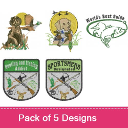Hunting Hobbies Embroidery design pack by Machine Embroidery Designs ...