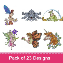 Fantasy Characters Embroidery design pack by Machine Embroidery Designs ...