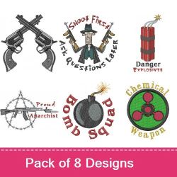 Guns & Ammo Embroidery design pack by Machine Embroidery Designs ...