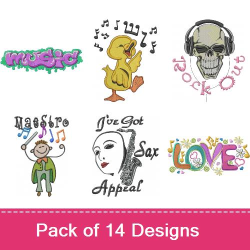The Sounds Of Music Embroidery design pack by Machine Embroidery ...