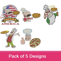Pizza Pie! Embroidery design pack by Machine Embroidery Designs ...
