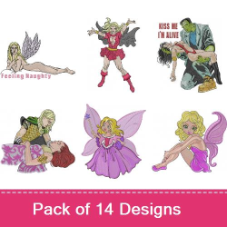 Fantasy Women Embroidery design pack by Machine Embroidery Designs ...