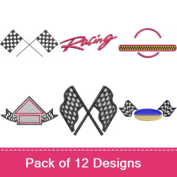 Racing Embroidery design pack by Machine Embroidery Designs, Embroidery ...