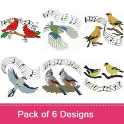 Songbird Embroidery design pack by Maya Kreations | EmbroideryDesigns.com