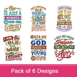 Age Is Just A Number Embroidery design pack by Maya Kreations ...