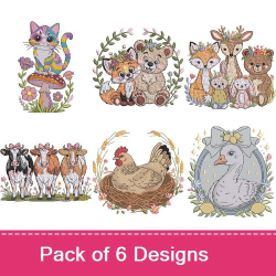 DPMKID138 Embroidery design pack by Maya Kreations | EmbroideryDesigns.com