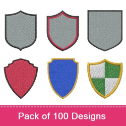 100 SHIELDS-1 Embroidery design pack by Mead Artworks ...