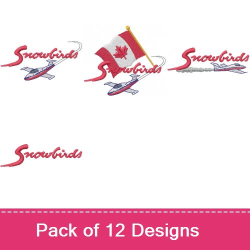 Snowbirds Embroidery design pack by Mead Artworks, Embroidery Packs on ...