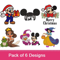 Disney Characters Embroidery design pack by Method Man Designs ...