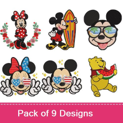 Disney Characters Embroidery design pack by Method Man Designs ...