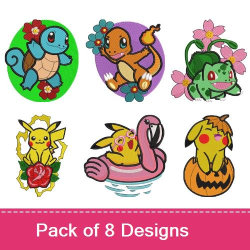 Pokemon Embroidery design pack by Method Man Designs ...