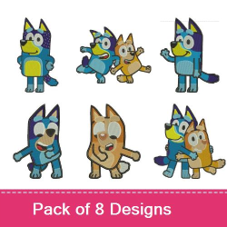 Bluey Embroidery design pack by Method Man Designs, Embroidery Packs on ...