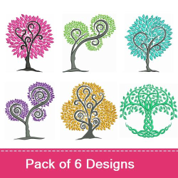 Tree of Life Embroidery design pack by Mira Embroidery, Embroidery ...
