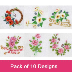 Floral 028 Embroidery design pack by Premium Embroidery, Embroidery ...