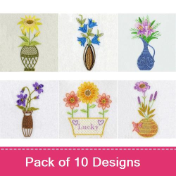 Floral 063 Embroidery design pack by Premium Embroidery, Embroidery ...