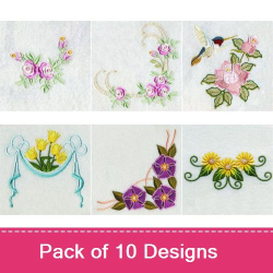 Floral 064 Embroidery design pack by Premium Embroidery, Embroidery ...