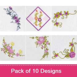 Floral 067 Embroidery design pack by Premium Embroidery, Embroidery ...