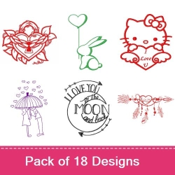 Love You Forever Embroidery design pack by Satin Stitch, Embroidery ...