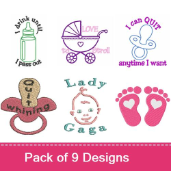 Baby Love Embroidery design pack by Satin Stitch | EmbroideryDesigns.com