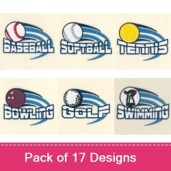 Sports Left Chest Embroidery design pack by Starbird Inc ...