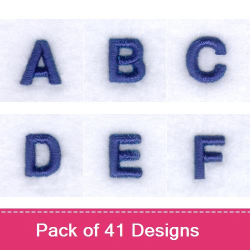 Block Font Puff Embroidery design pack by Starbird Inc, Embroidery ...