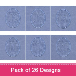 Embossed Monogram Alphabet Embroidery design pack by Starbird Inc ...
