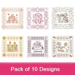 Autumn Quilt Squares Embroidery design pack by Starbird Inc, Embroidery ...
