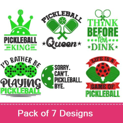 Pickleball Embroidery design pack by Stitch Mama Creations ...