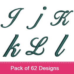 Script Alphabet Embroidery design pack by Stitchitize, Embroidery Packs ...