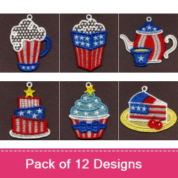 FSL Patriotic Food Embroidery design pack by Sweet Heirloom ...