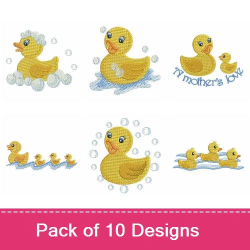 Rubber Ducks Embroidery design pack by Sweet Heirloom, Embroidery Packs ...