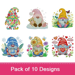 Gnomes of Seasons Embroidery design pack by Thread Mingle ...