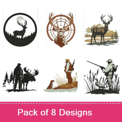 Hunting Embroidery design pack by Thread Mingle, Embroidery Packs on ...