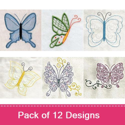 Flying Beauties Embroidery design pack by Twilight Firefly Designs ...