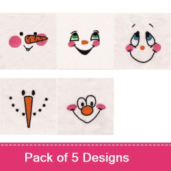 Snowman Faces Embroidery design pack by Twilight Firefly Designs ...